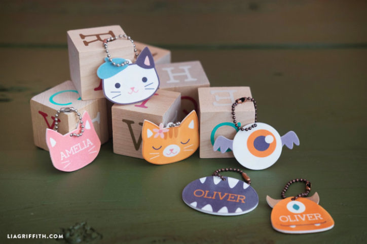 Shrinky Dink Name Tags - Lia Griffith