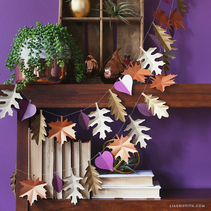 7 Ways to Use Paper Leaves for Fall Decor - Lia Griffith