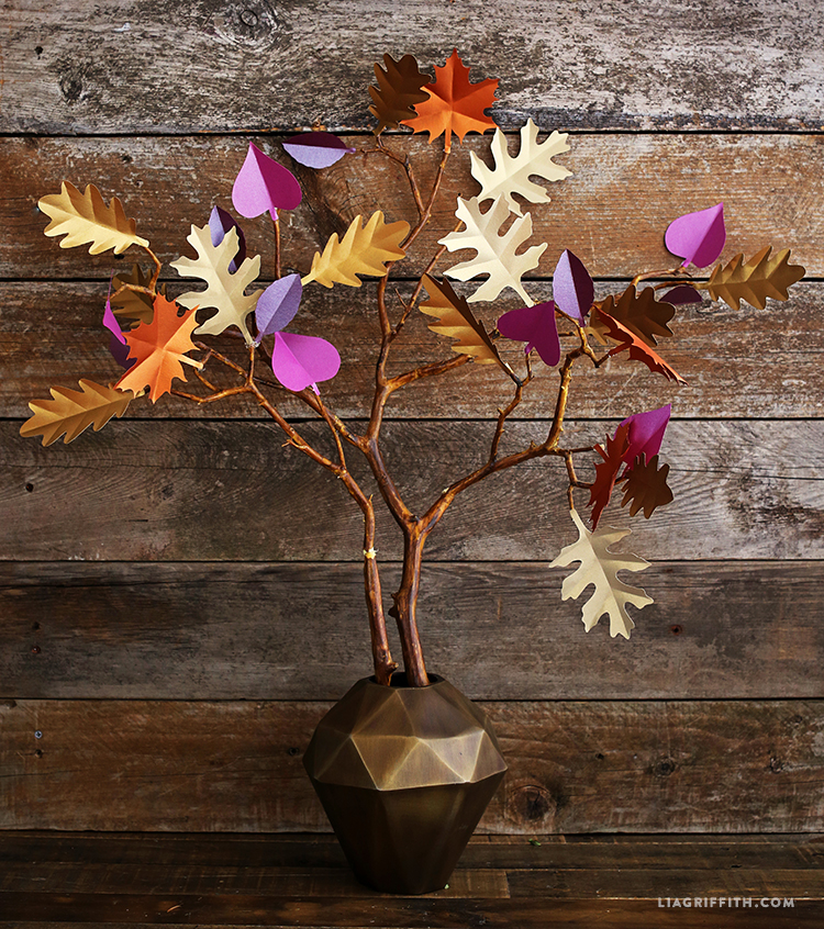 7 Ways to Use Paper Leaves for Fall Decor - Lia Griffith