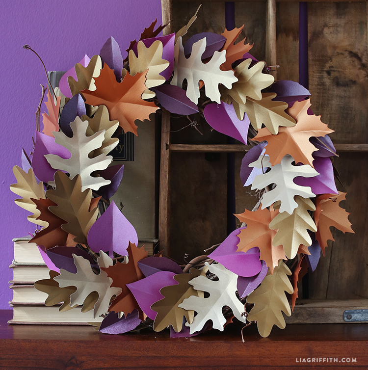 7 Ways to Use Paper Leaves for Fall Decor - Lia Griffith