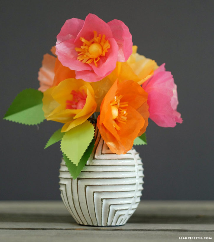 Tissue Paper Poppy Kit from Lia Griffith. Make Today!