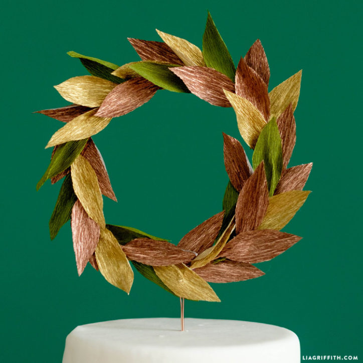 Crepe Paper Wedding Cake Topper - Lia Griffith