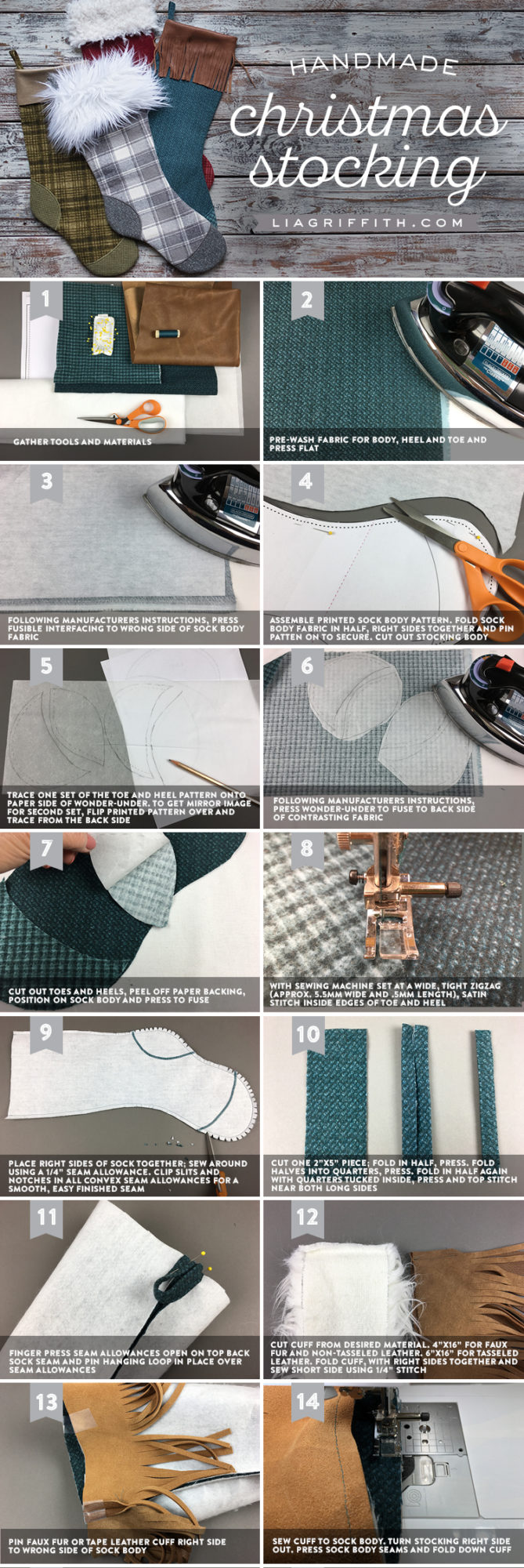 DIY Christmas Stockings Tutorial