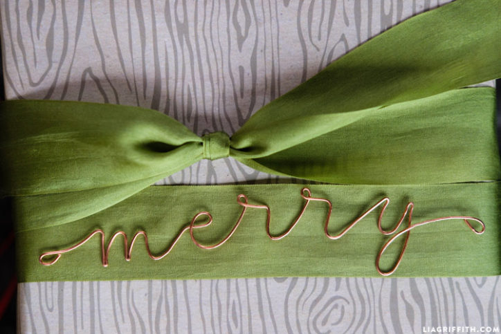 Copper Wire Gift Toppers - Lia Griffith