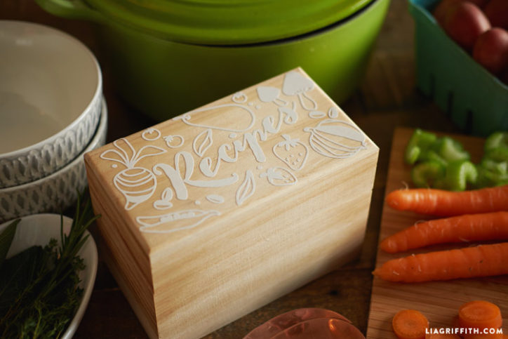 Recipe Box Label and Printable Cards - Lia Griffith