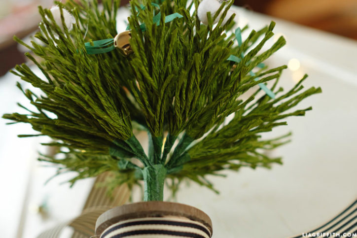 Mini Crepe Paper Pine Trees - Lia Griffith