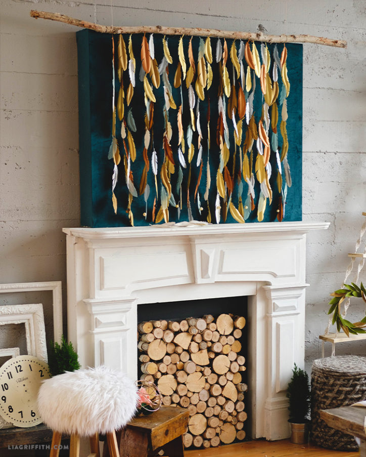 Make a Paper Feather Backdrop | DIY Photo Backdrop