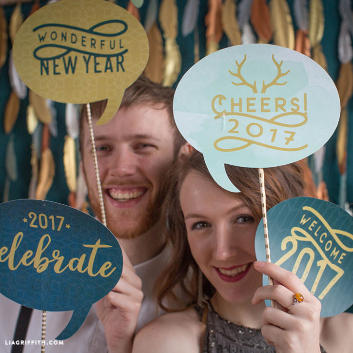 New Year's Eve Photo Props (updated for 2021) - Lia Griffith