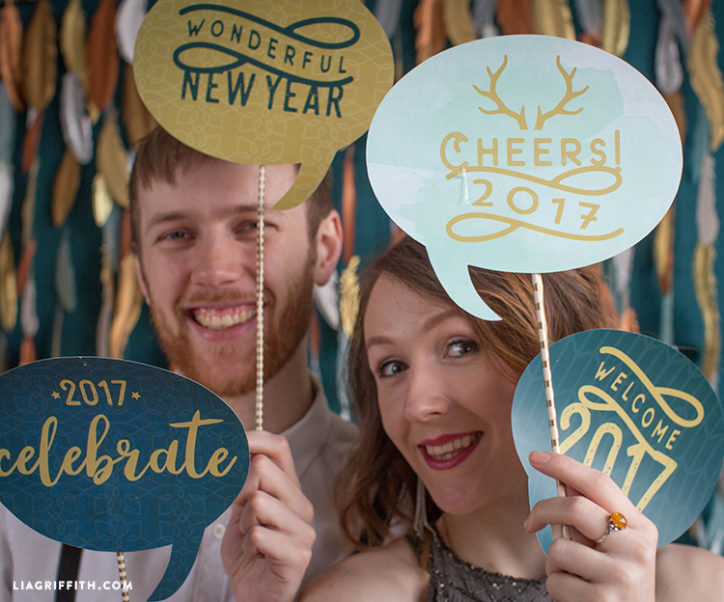 New Year's Eve Photo Props (updated for 2021) - Lia Griffith