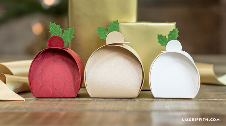 DIY Christmas Treat Boxes | Printable Christmas Crafts