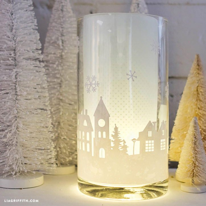 DIY Hurricane Lamp | Winter Home Decor Tutorial