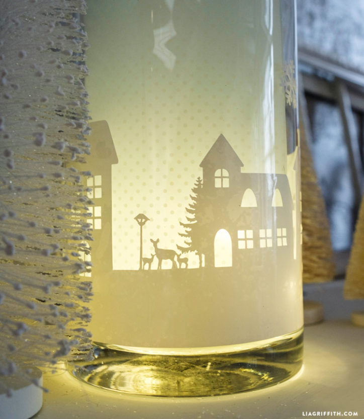 DIY Hurricane Lamp | Winter Home Decor Tutorial