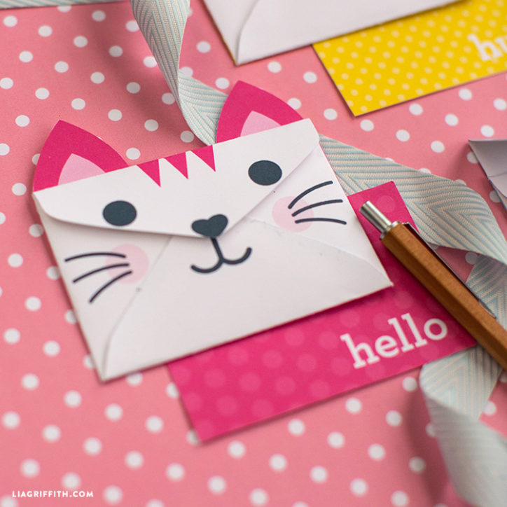 Printable Animal Envelopes with Matching Stationery