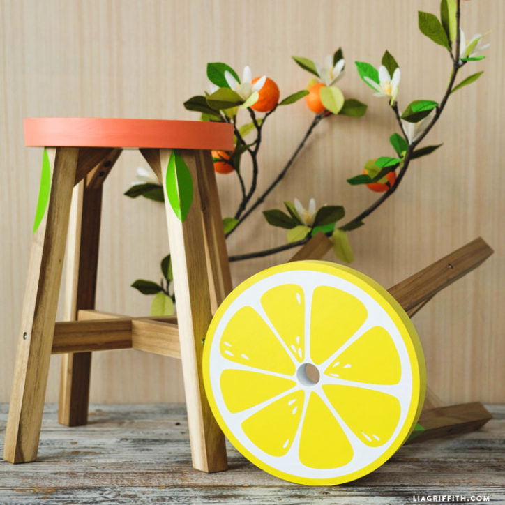 Citrus Stools: Easy DIY Home Decor Project - Lia Griffith