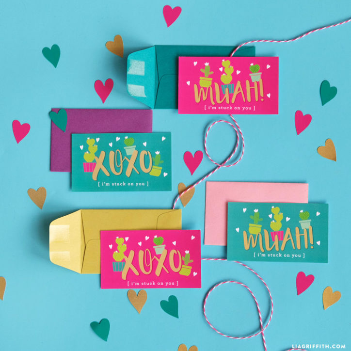 Printable Love Notes with Papercut Heart Confetti