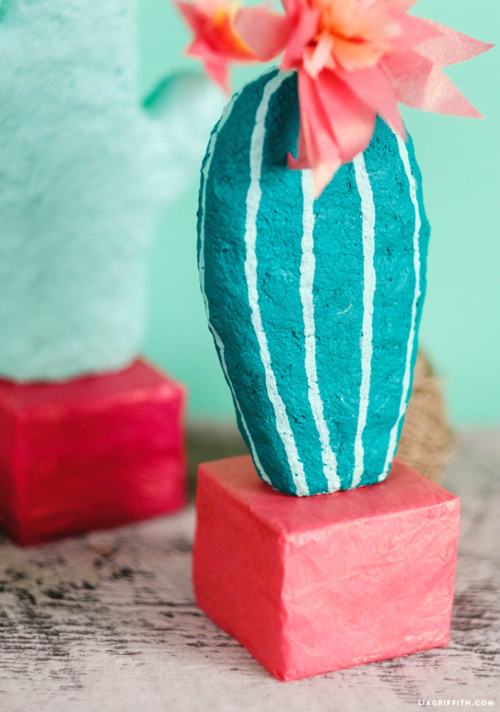 Adorable Papier Mache Cactus DIY Tutorial