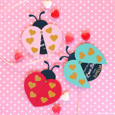 Cute & Simple Ladybug Valentines for Kids - Lia Griffith