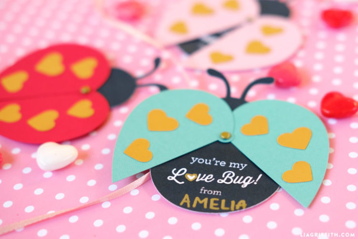 Cute & Simple Ladybug Valentines for Kids - Lia Griffith