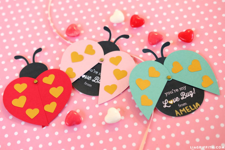 Cute & Simple Ladybug Valentines for Kids - Lia Griffith