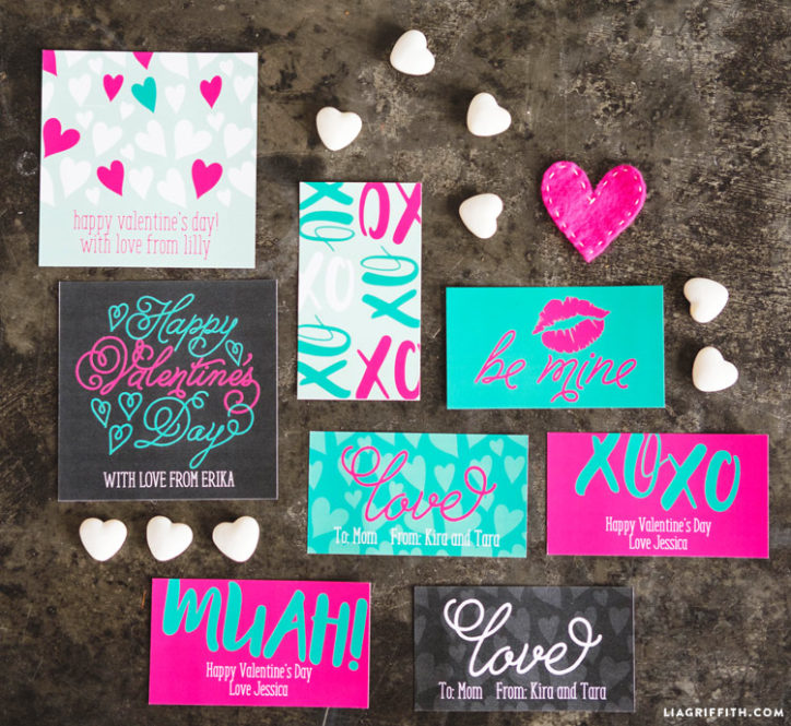 Printable Valentine's Day Wrapping Paper and Tags