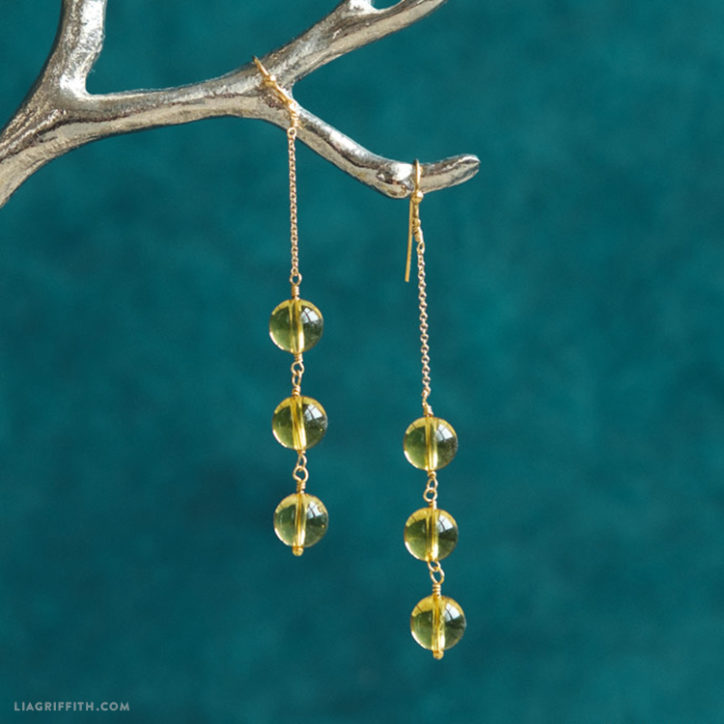 Easy DIY Citrine Earrings Tutorial in 10 Steps