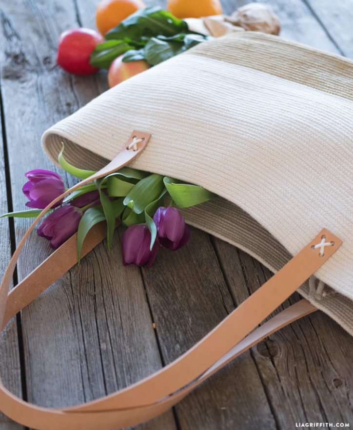 Easy DIY Rope Tote Bag Tutorial