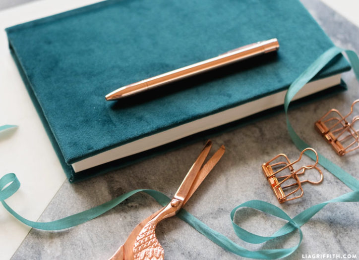 Make Your Own Velvet Book Cover