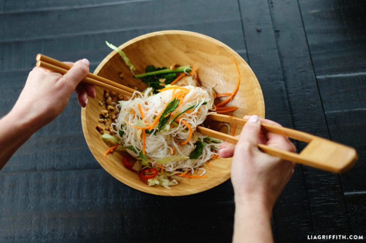 Vietnamese Noodle Salad Recipe with Lemongrass Chicken