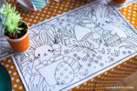 Printable Easter Coloring Placemats for Kids - Lia Griffith