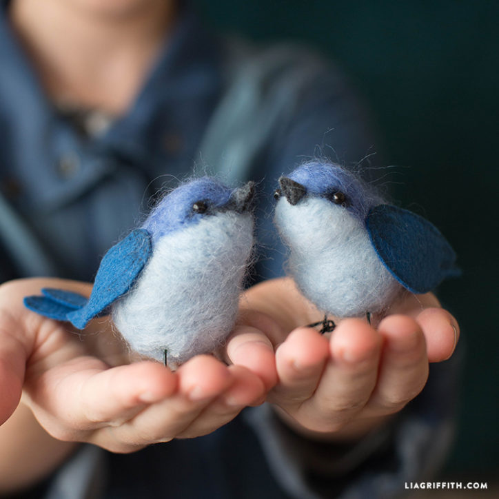How to Make a Needle Felted Bluebird
