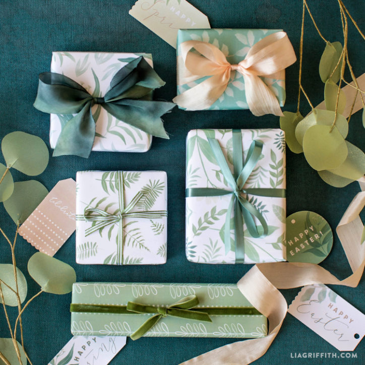 Printable Botanical Gift Wrap
