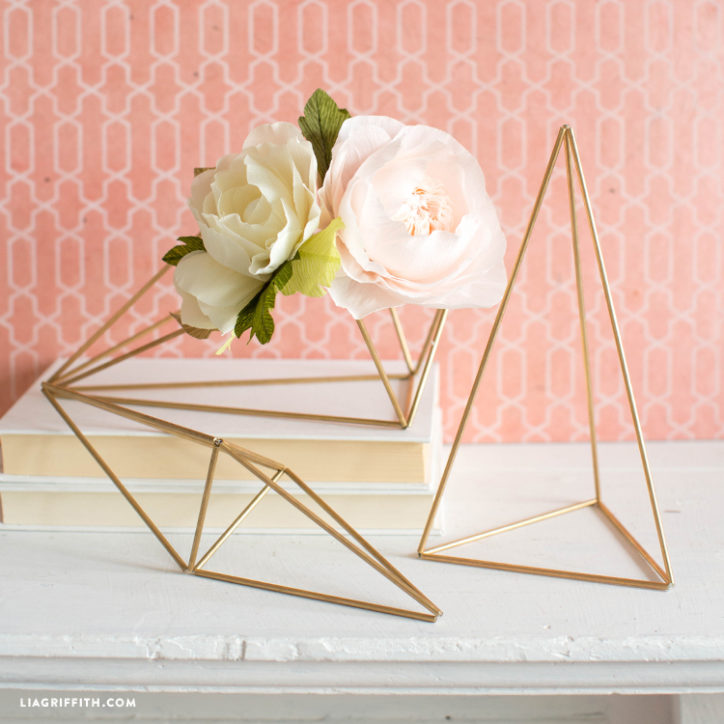 DIY Geometric Centerpieces for Wedding Decor