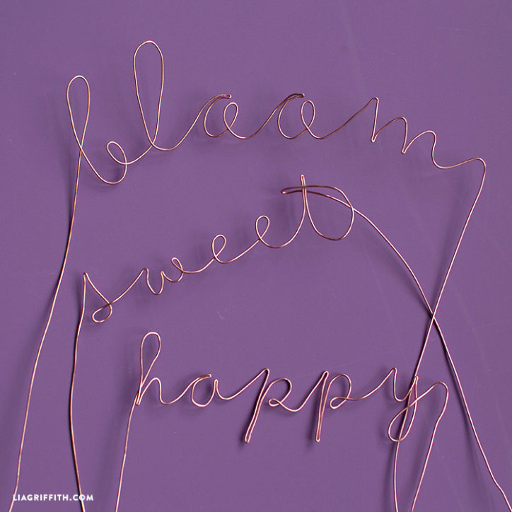 How to Make Wire Words [Video Tutorial]