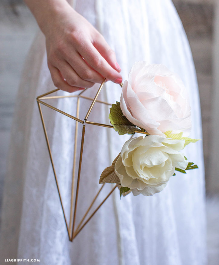DIY Geometric Centerpieces for Wedding Decor