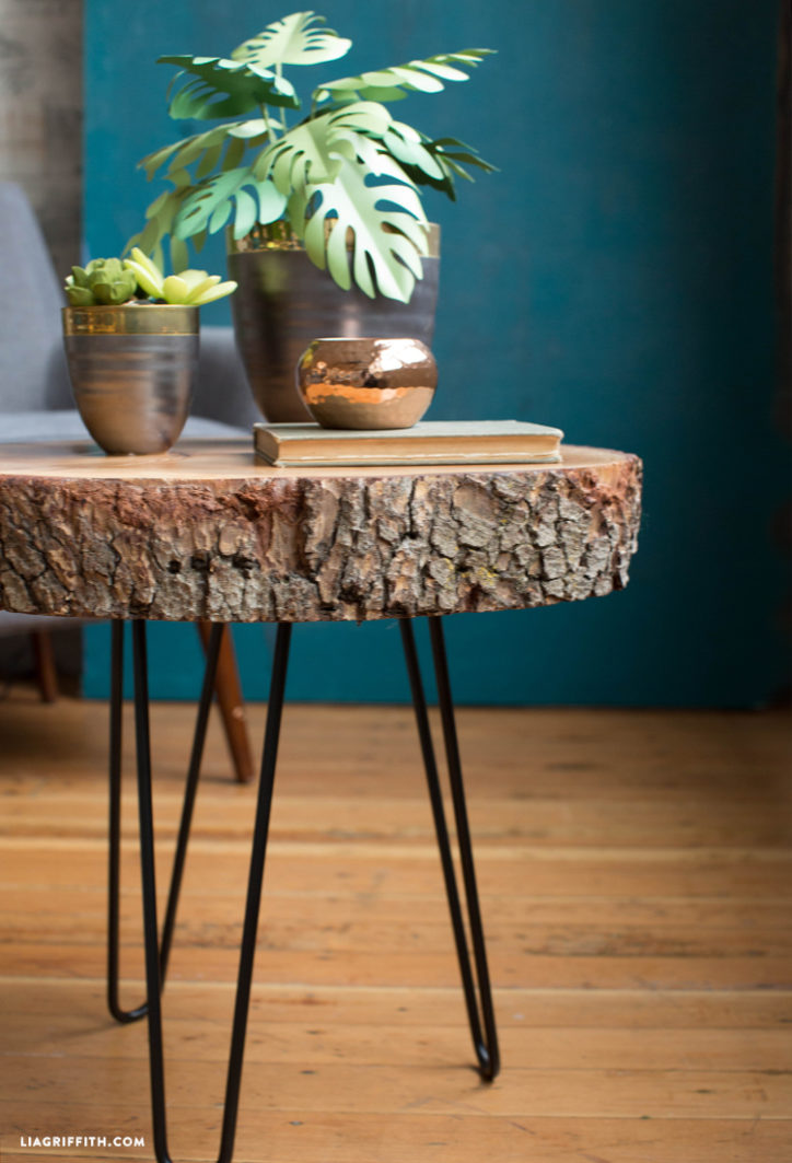 DIY Wood Slice Table