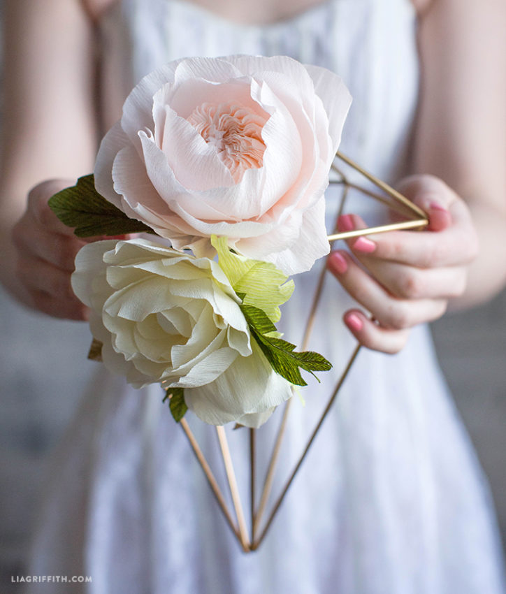 DIY Geometric Centerpieces for Wedding Decor