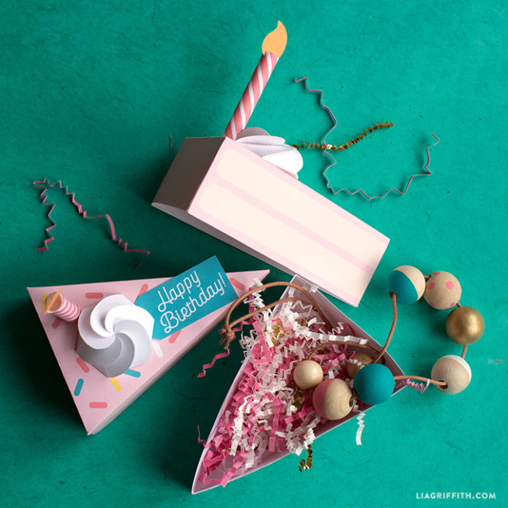 Printable Birthday Cake Boxes