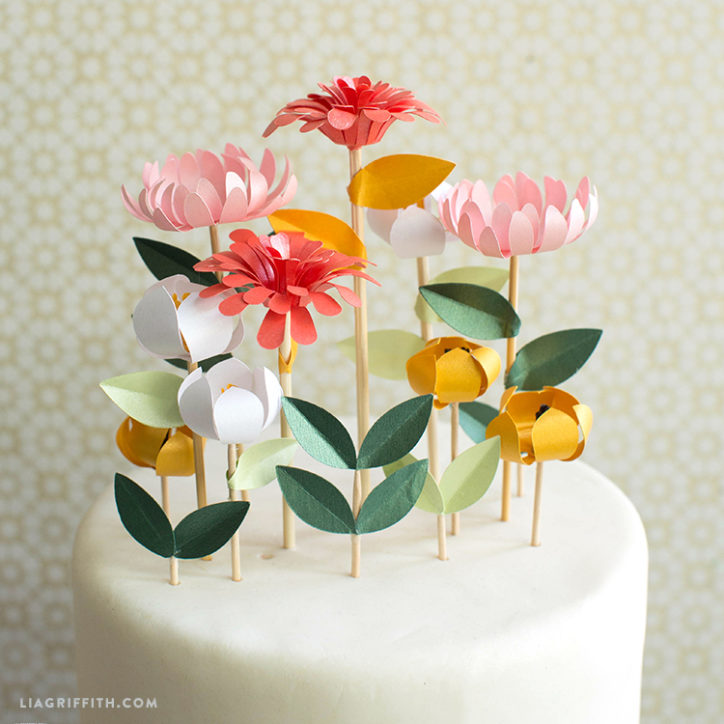 DIY Flower Cake Toppers