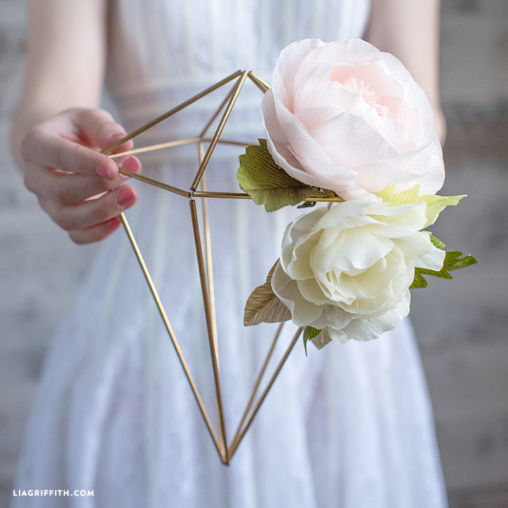 DIY Geometric Centerpieces for Wedding Decor
