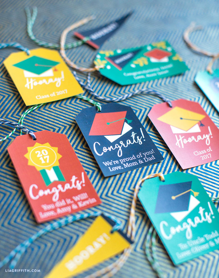 Printable Graduation Gift Wrap & Tags