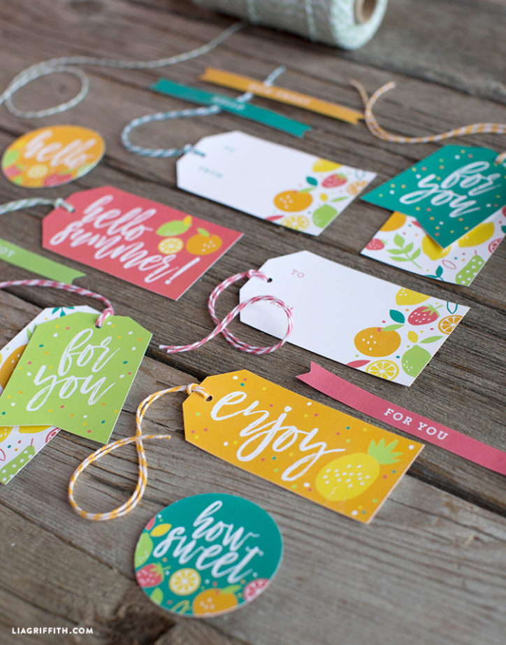 Printable Summer Gift Tags