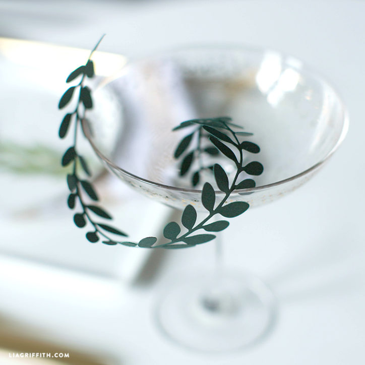 DIY Paper Greenery Chandelier