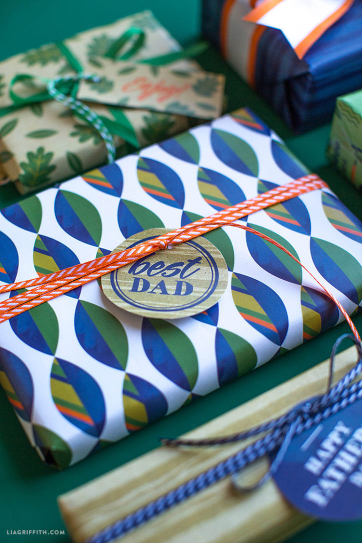 Camp Inspired Father's Day Wrapping Paper