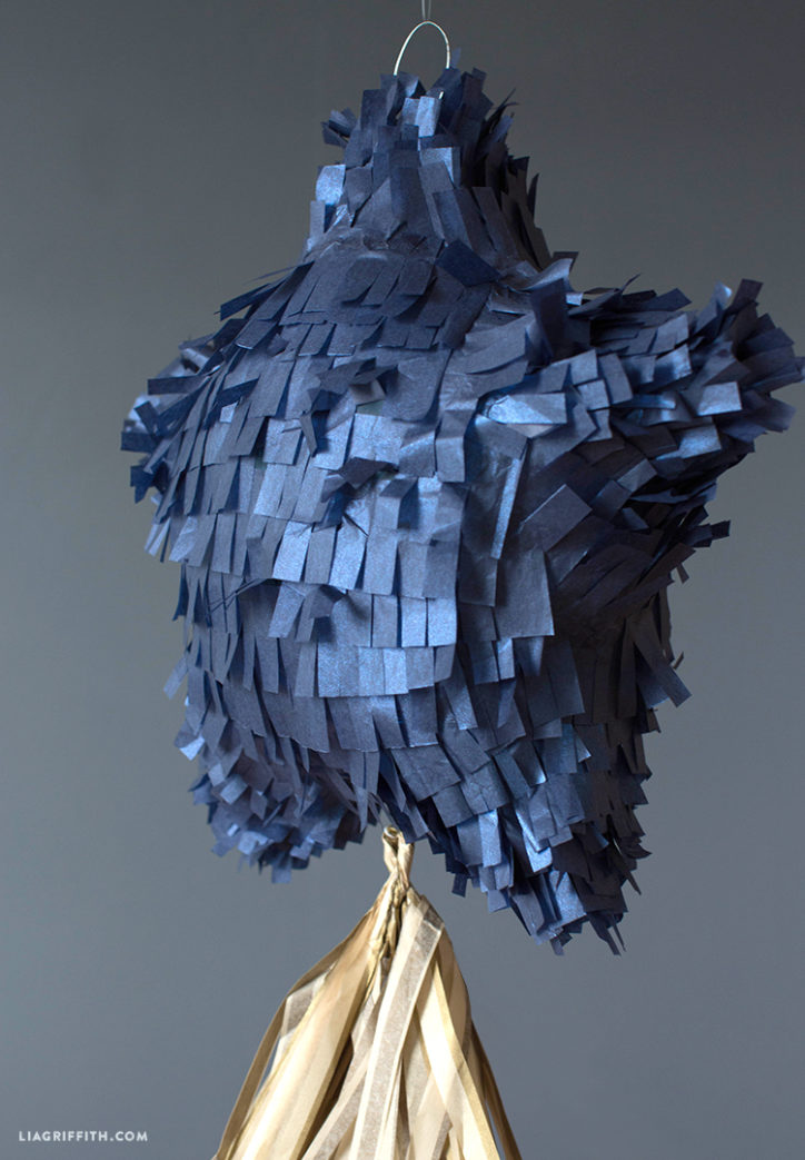 How to Make a Tissue Paper Star-Shaped Piñata - Lia Griffith