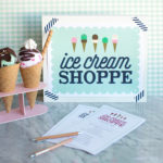 Ice Cream Shop Sign and Order Form - Lia Griffith