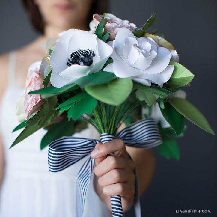 Video Tutorial: Paper Flowers for Your Flower Bouquet - Lia Griffith
