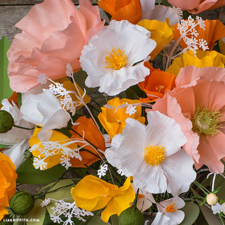 Beginner Crepe Paper Tree Poppy - Lia Griffith