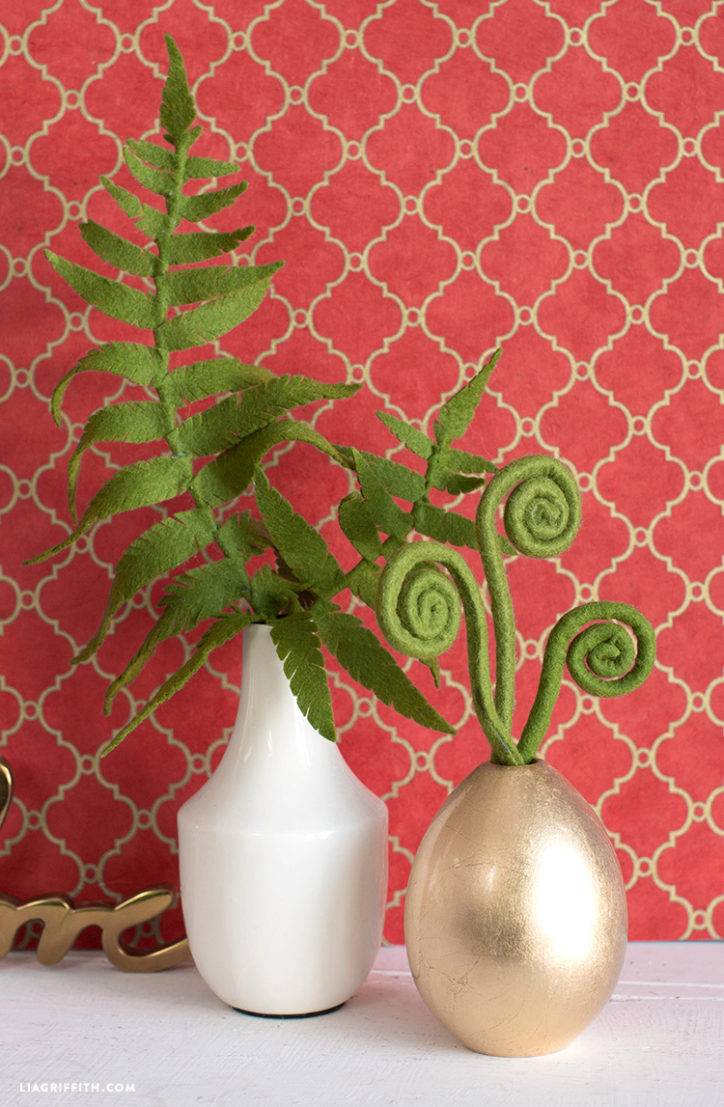 Felt Ferns and Fiddle Heads - Lia Griffith