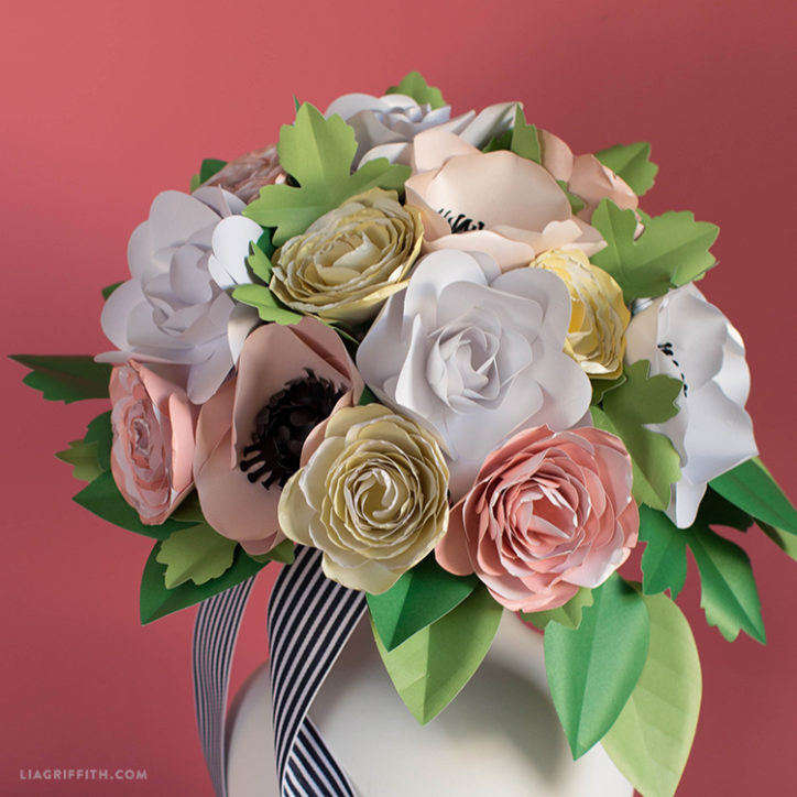 Video Tutorial: Paper Flowers for Your Flower Bouquet - Lia Griffith
