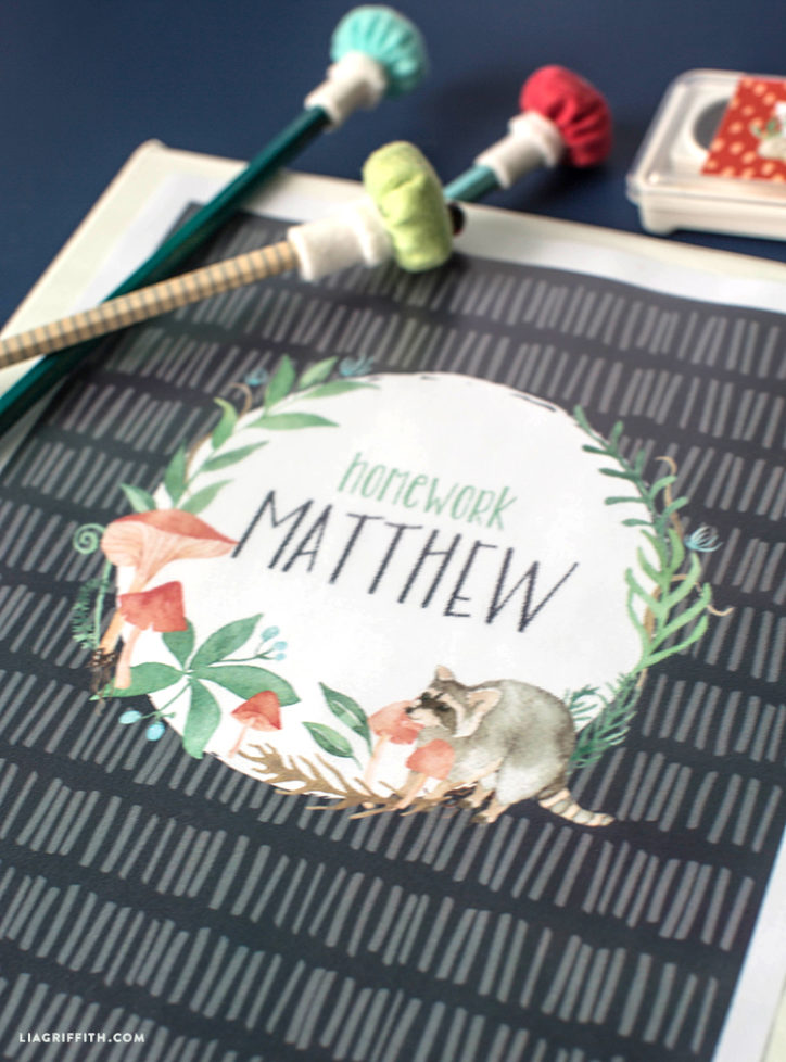 Woodland Back to School Labels - Lia Griffith